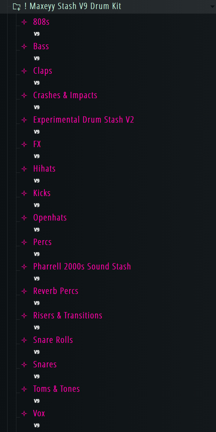 Maxeyy Stash V9 Drum Kit – Maxeyy Kits